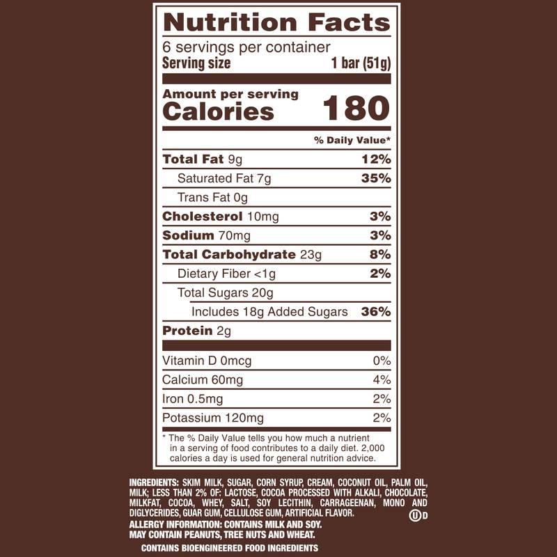 MILKY WAY Caramel and Chocolate Ice Cream Bars, 6 Pack, 2 Oz Bars ...