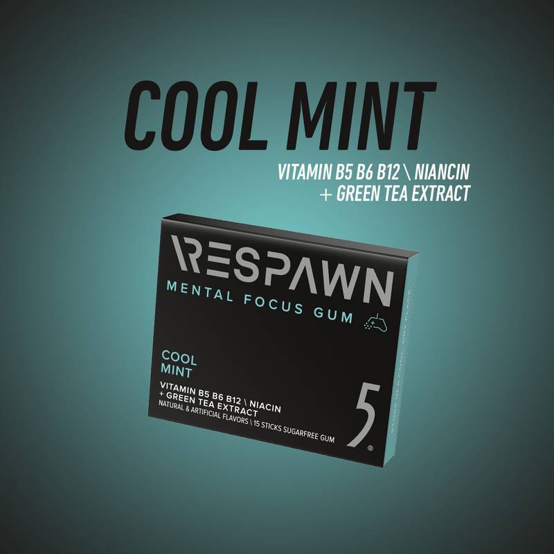 5 Gum Respawn Cool Mint Chewing Gum, 15-Stick - Delivered In As Fast As ...