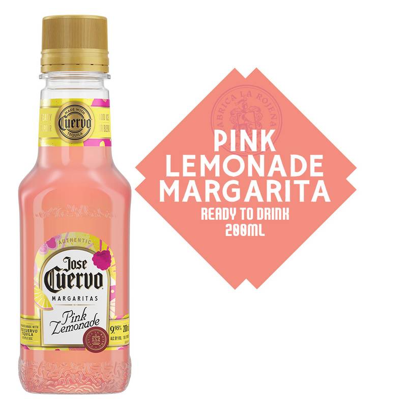 Jose Cuervo Authentic Margarita Pink Lemonade Ready to Drink Cocktail 4 ...