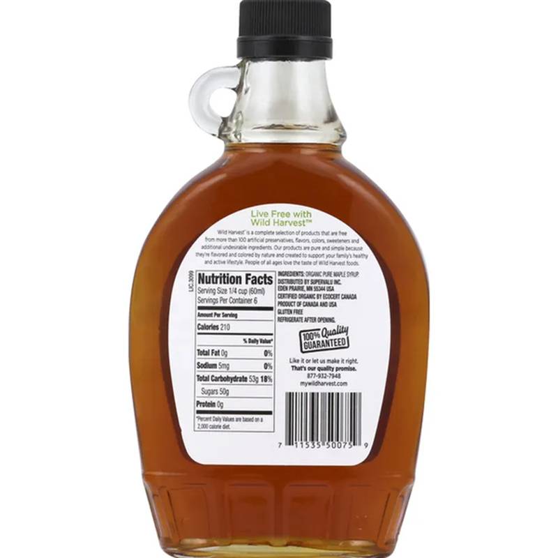Wild Harvest Organic Maple Syrup, 12oz. - Delivered In As Fast As 15 ...