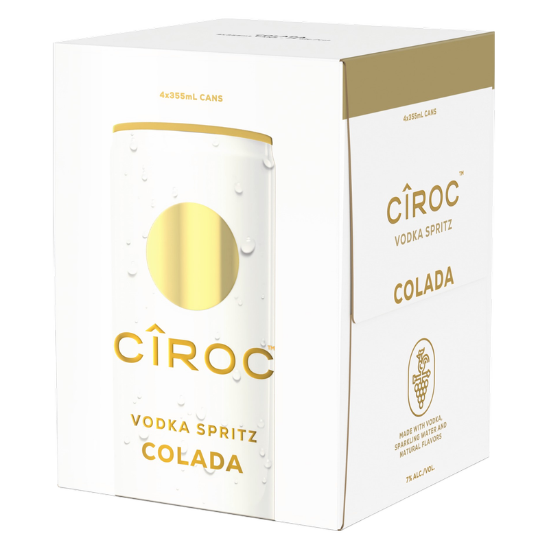 Ciroc Vodka Spritz Colada 12oz 4pk 5% ABV - Delivered In As Fast As 15 ...