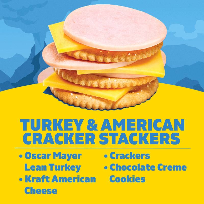 Lunchables Turkey & American Cheese Cracker Stackers with Chocolate ...