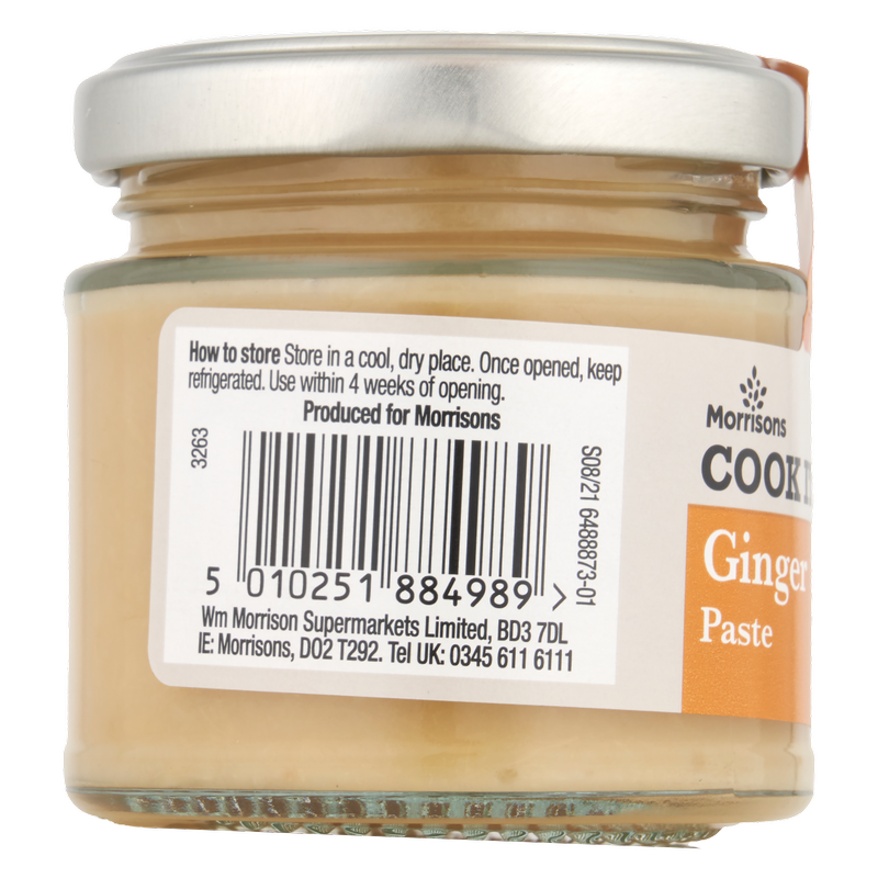Morrisons Crushed Ginger Paste, 115g : Food Cupboard fast delivery by App or Online