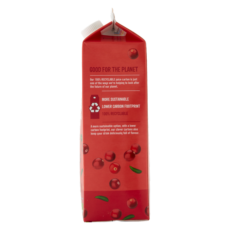 Morrisons Cranberry Juice No Added Sugar, 1L : Drinks fast delivery by ...