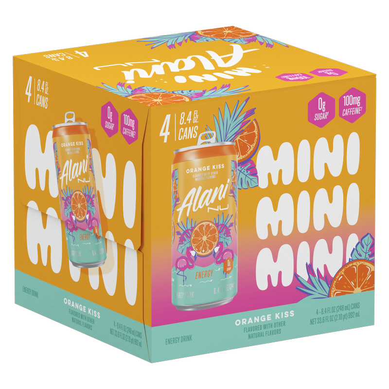 Alani Energy Orange Kiss 4pk 8.4oz Can - Delivered In As Fast As 15 ...