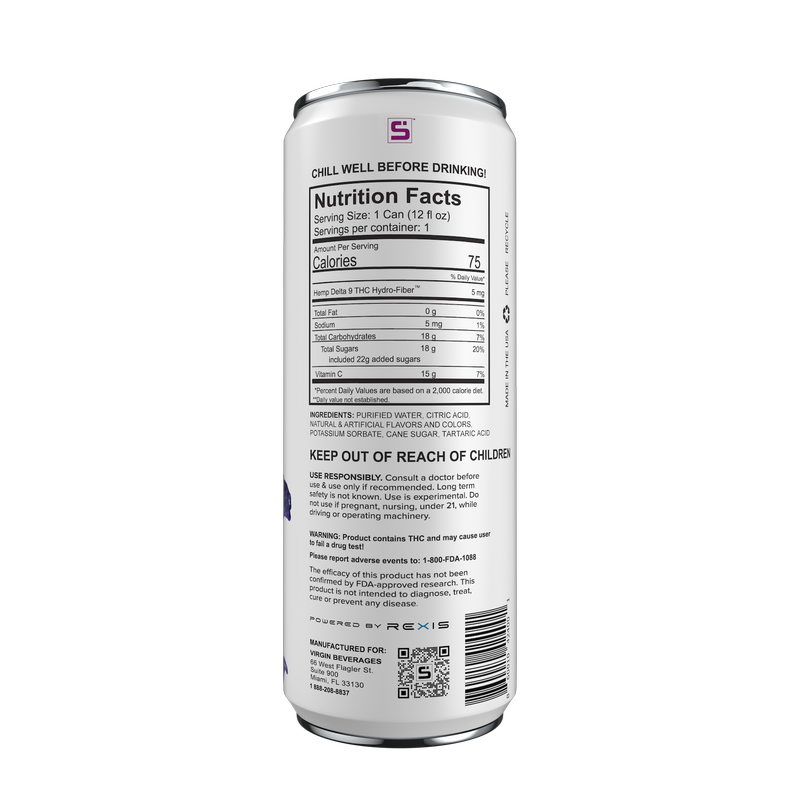 Squared Sour Grape 5mg THC Soda 4pk 12oz Can - Delivered In As Fast As ...