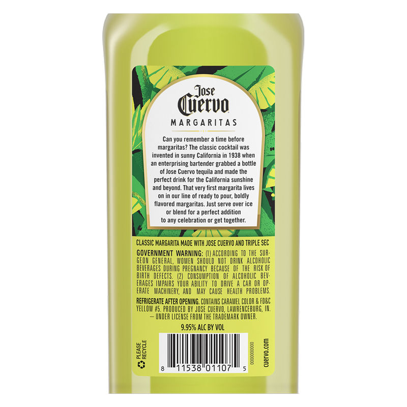 Jose Cuervo Bottle Label