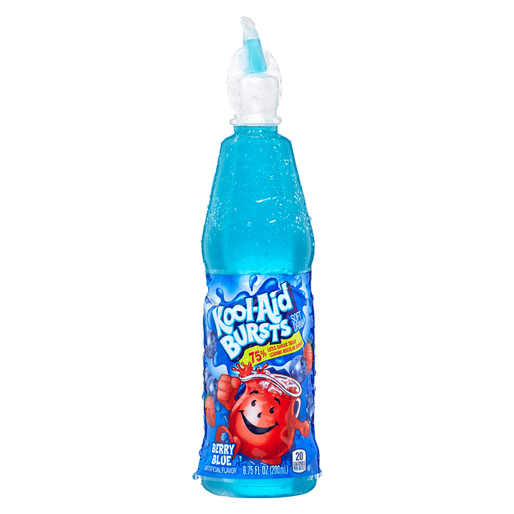 Kool Aid Bursts Berry Blue Juice 6.75oz Btl : Drinks fast delivery by ...