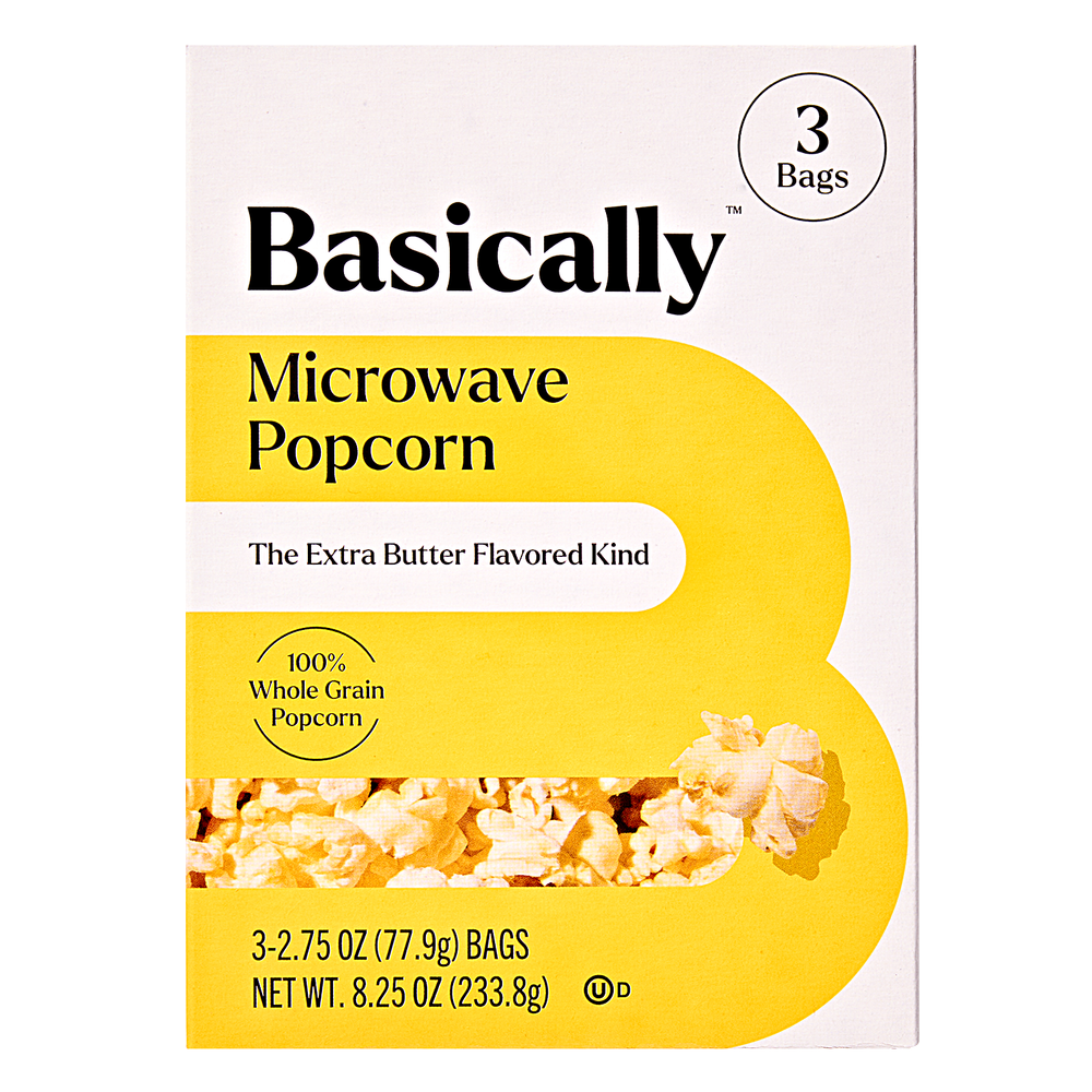 Basically 3ct Microwave Extra Butter Popcorn - Delivered In As Fast As ...