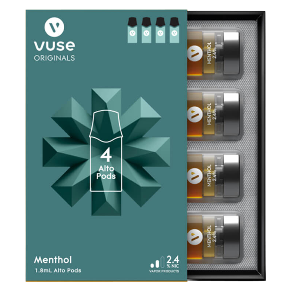 Vuse Alto Pod Menthol 2.4% Nicotine 4ct - Delivered In As Fast As 15 ...