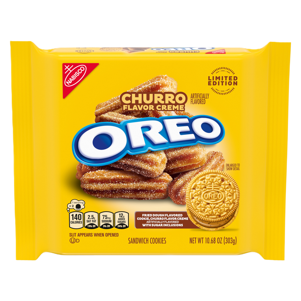 OREO Churro Creme Sandwich Cookies, Limited Edition, 10.68 oz ...