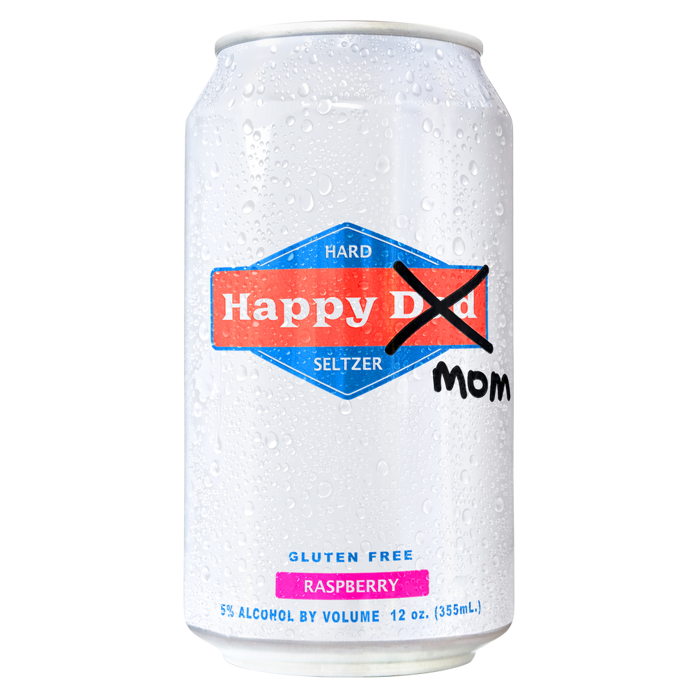 Happy Dad "MOM" Hard Seltzer Raspberry 12pk 12oz Can 5% ABV - Delivered ...