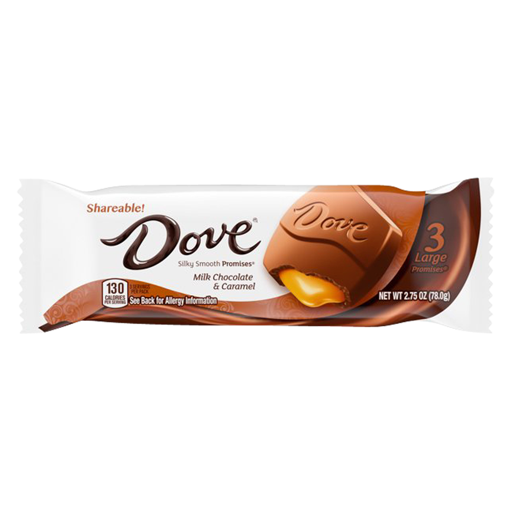Dove Promises Milk Chocolate Caramel King Size Candy Bar 2.75oz ...