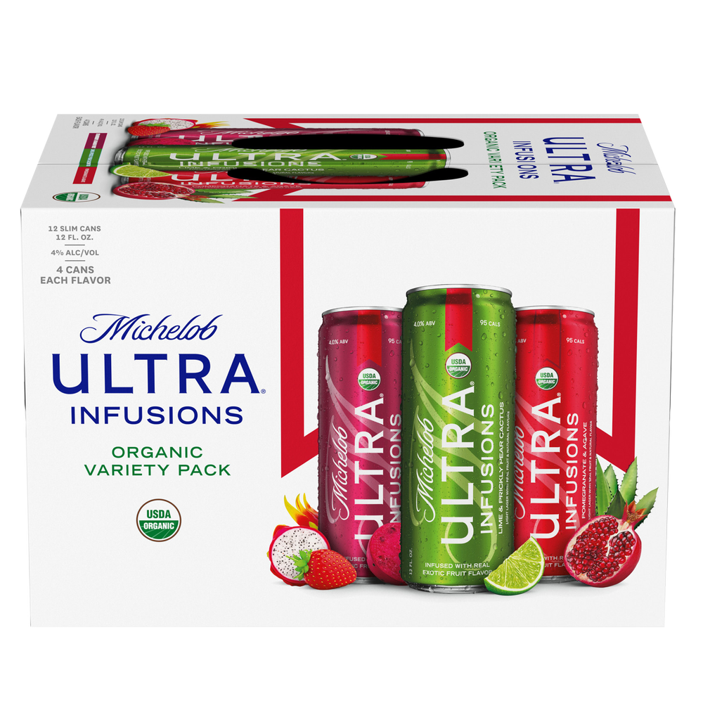 Michelob Ultra Organic Pack Pure Gold & Infusions 12pk 12oz Can 3.8% ...