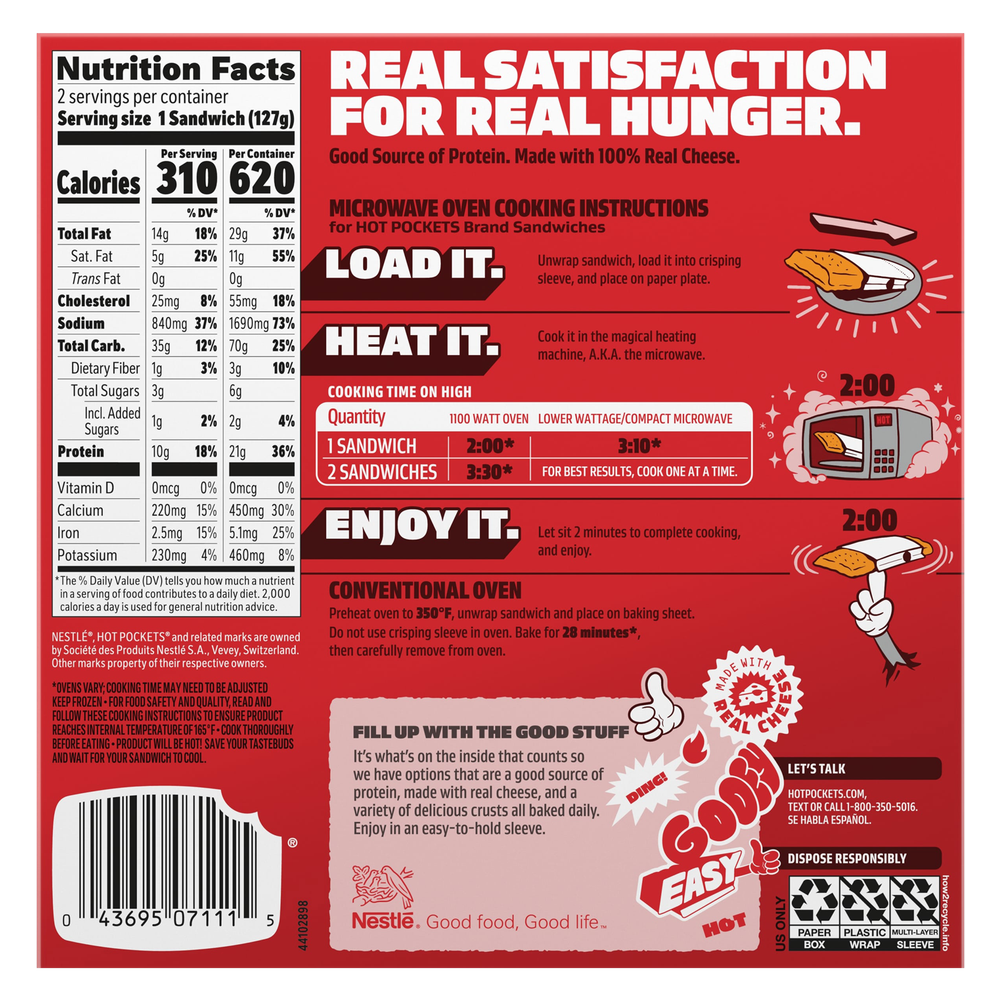 Hot Pockets Frozen Garlic Buttery Crust Pepperoni Pizza 2ct 9oz ...