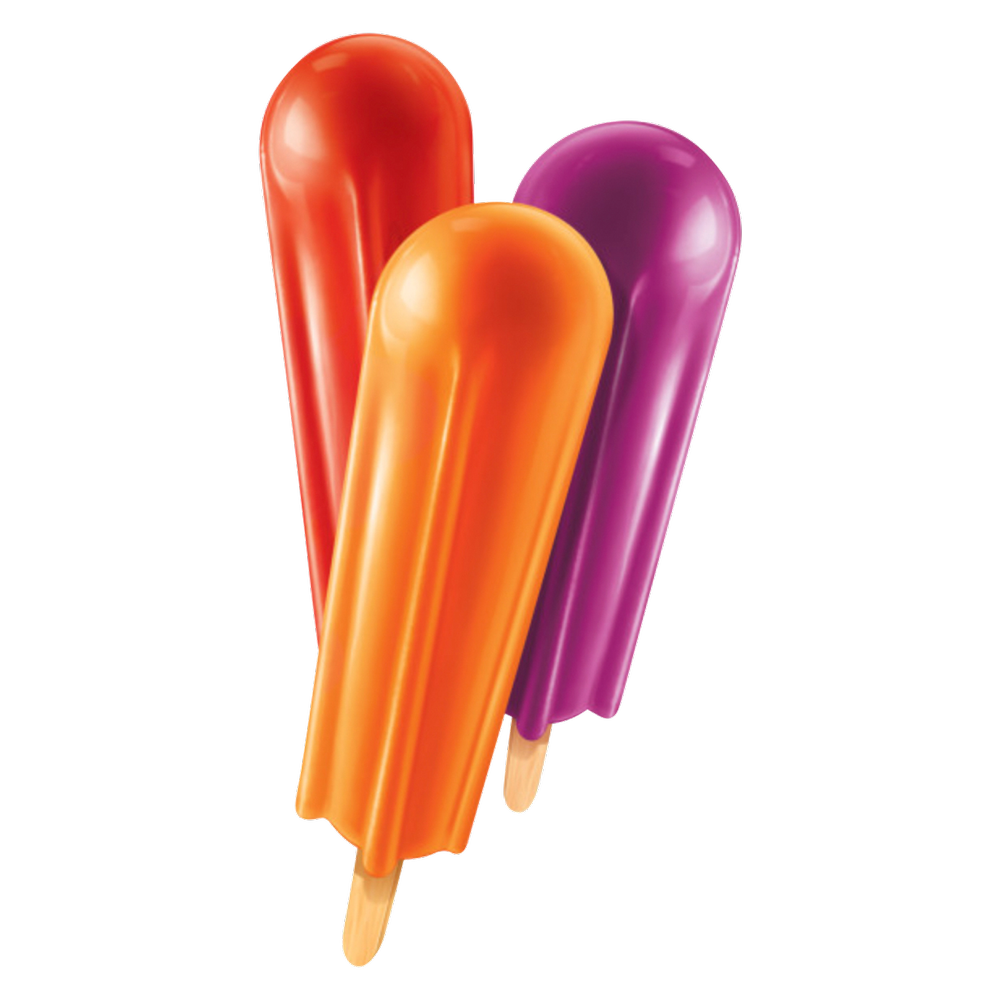 Popsicle Original Orange, Cherry, Grape Ice Pops 18ct - Delivered In As ...