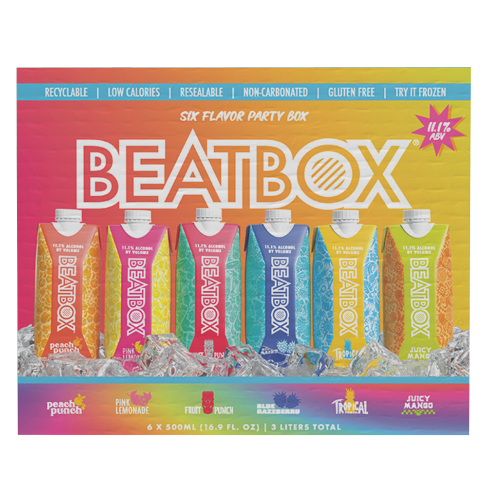 BeatBox Variety Pack 6pk 500ml 11.1% ABV Wine Party Punch - Delivered ...
