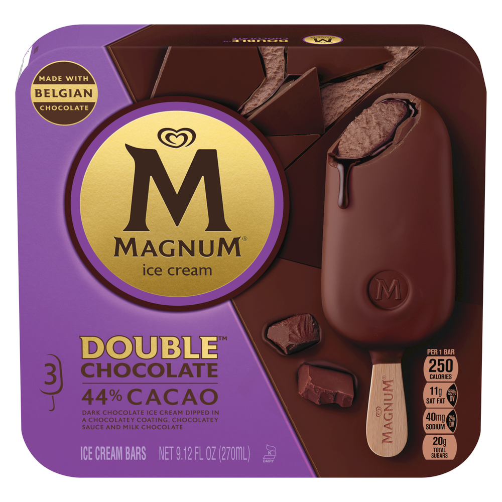 Magnum Double Chocolate Ice Cream Bars, 3ct - Delivered In As Fast As ...