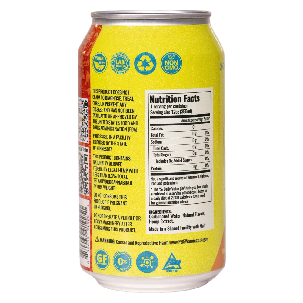 Cheech & Chong's 5mg THC High & Dry Citrus Sunrise Seltzer 12oz Can ...