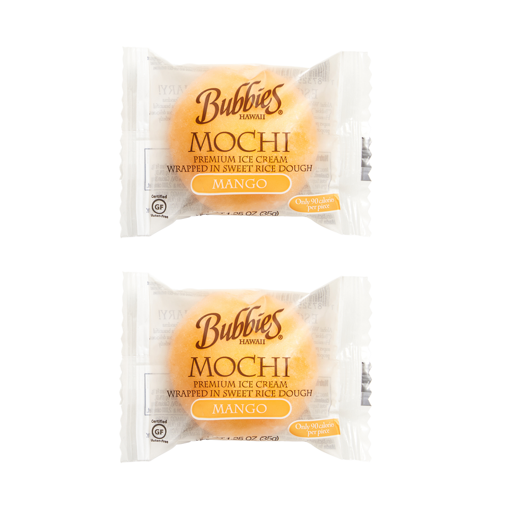 2ct Bubbies Hawaii Mango Mochi Ice Cream Individually Wrapped ...