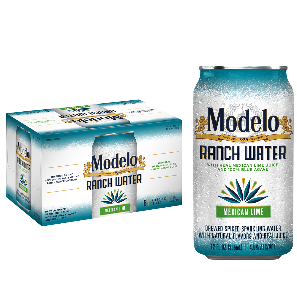 Modelo Ranch Water Lime Mexican Import Beer 6 pk 12 fl oz Can 4.4% ABV ...