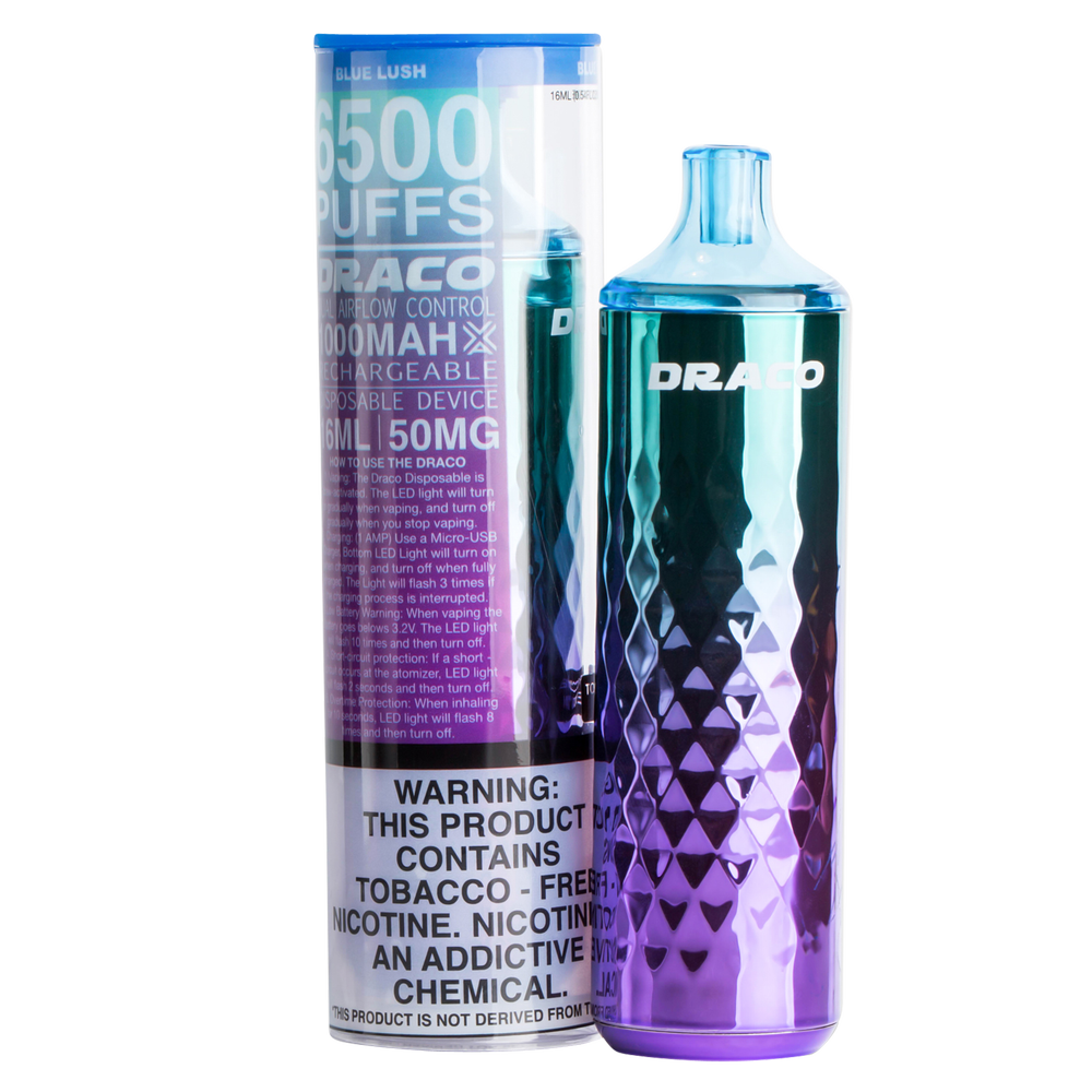 VaporLax Draco Blue Lush Vape 16ml 6500 Puffs - Delivered In As Fast As ...