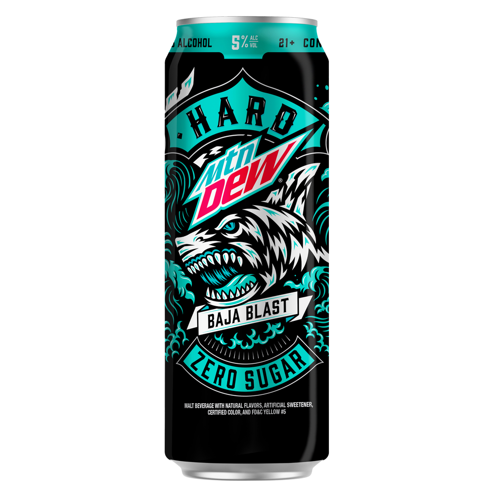MTN DEW® Hard Zero Sugar Baja Blast Single 24oz Can - Delivered In As ...