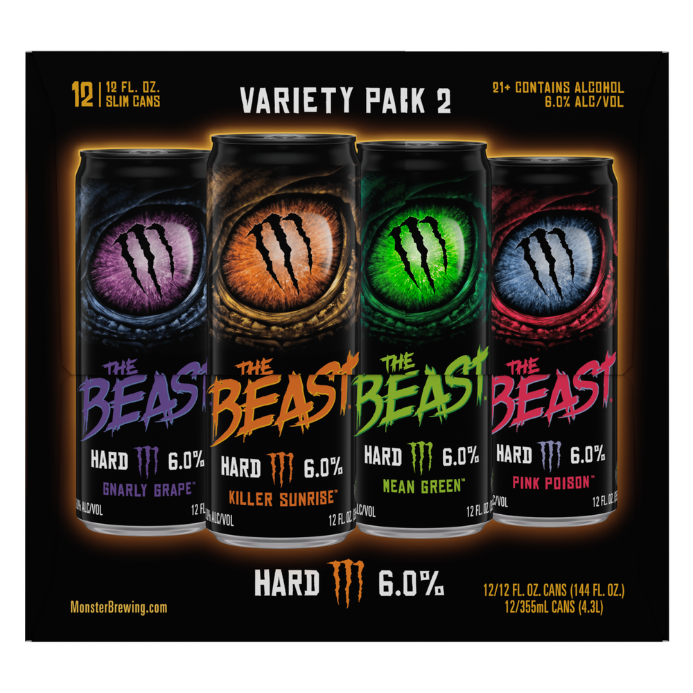 The Beast Unleashed Variety Pack #2 12pk 12oz Can 6% ABV - Delivered In ...