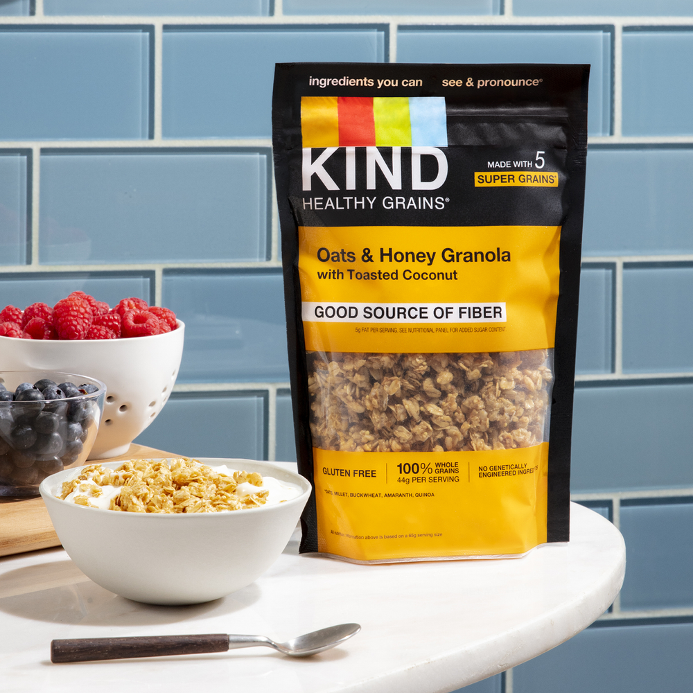 KIND Healthy Grains Granola Oats & Honey with Toasted Coconut 11oz ...