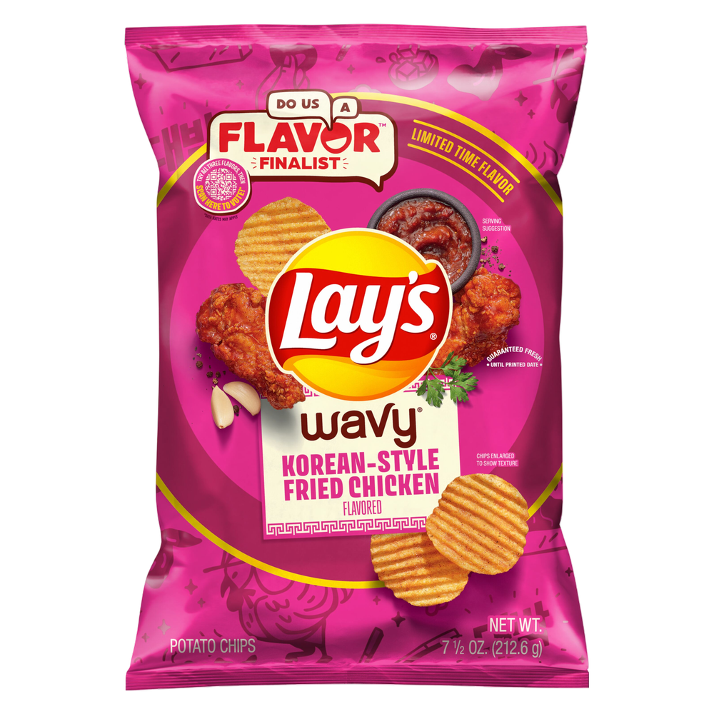 Lay's Potato Chips Korean Style Fried Chicken Flavored 7.75oz ...