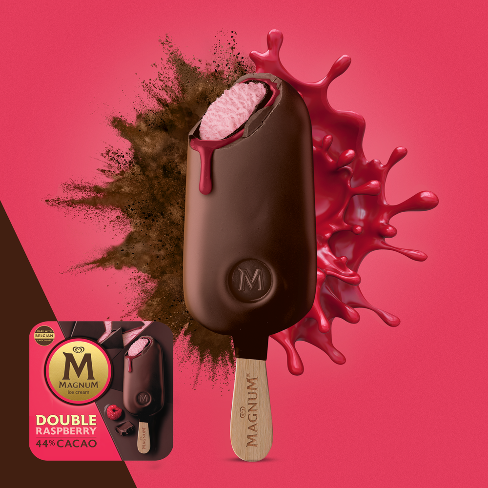 Magnum Double Raspberry Ice Cream Bars 3ct - Delivered In As Fast As 15 ...