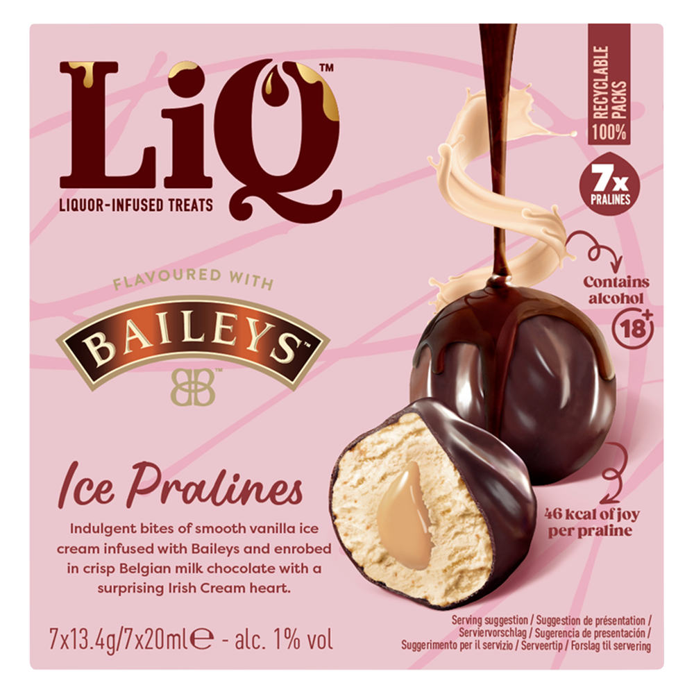 LiQ Baileys Ice Pralines, 7 x 20ml : Ice Cream fast delivery by App or ...