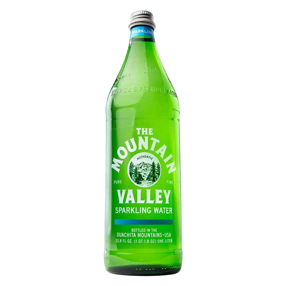 Mountain Valley Sparkling Spring Water 1L Glass Bottle - Delivered In ...