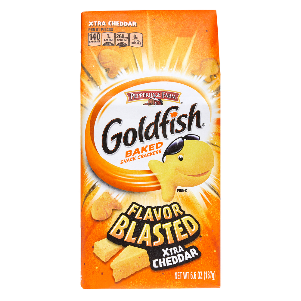 Goldfish Flavor Blasted Xtra Cheddar Crackers 6.6oz - Delivered In As ...