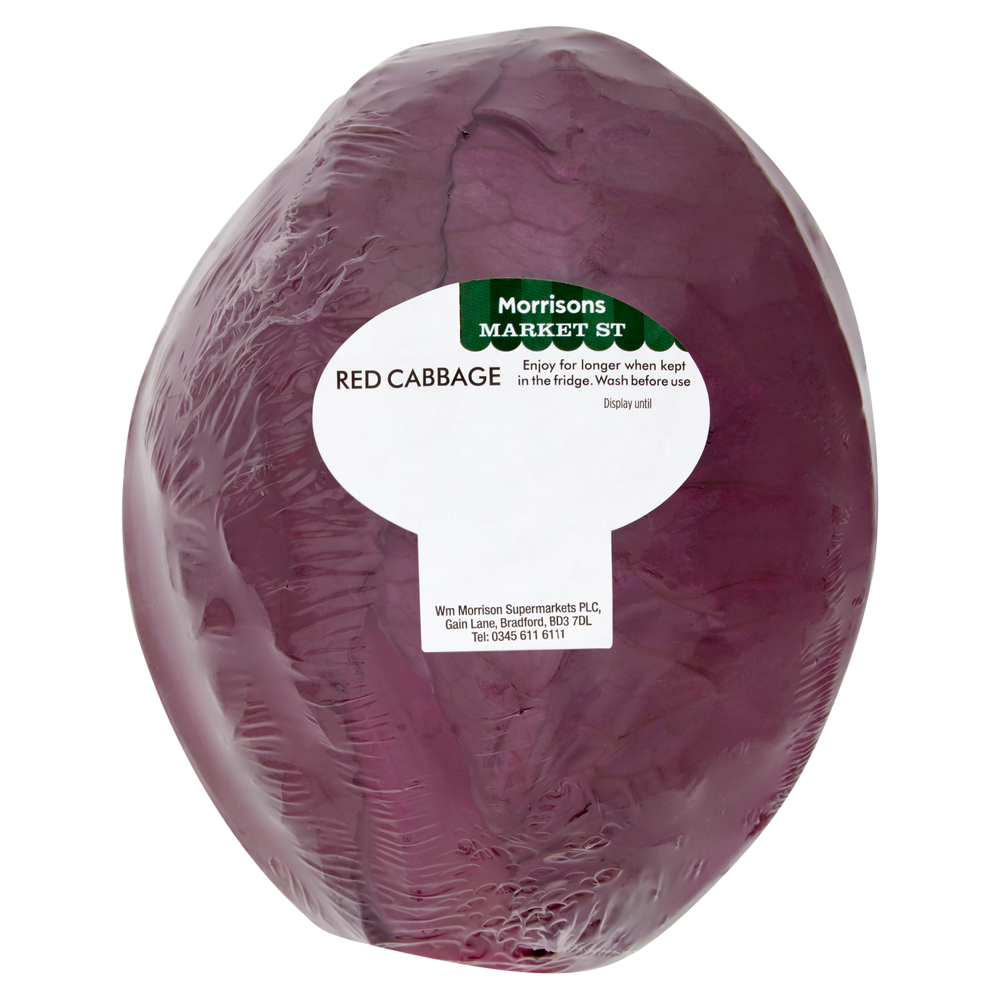 Morrisons Red Cabbage, 1pcs : Fruit & Veg fast delivery by App or Online