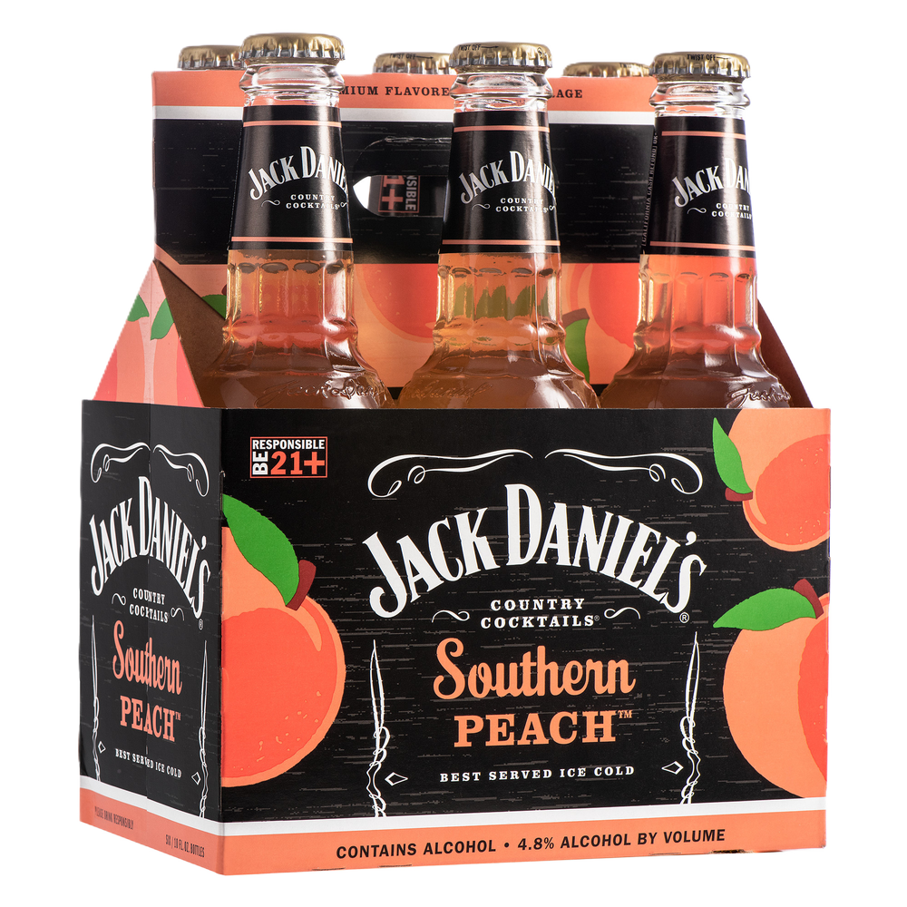 Jack Daniels Southern Peach 6pk 10oz Can - Delivered In As Fast As 15 ...