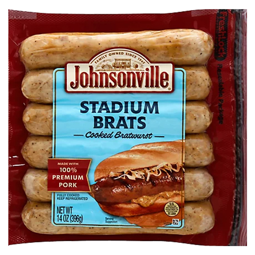 Johnsonville Stadium Bratwursts - 6ct/14oz - Delivered In As Fast As 15 ...