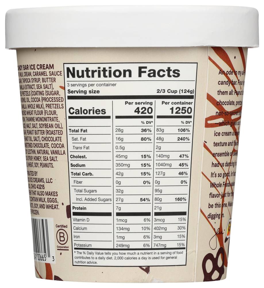 Jeni's High Five Candy Bar Ice Cream Pint - Delivered In As Fast As 15 ...