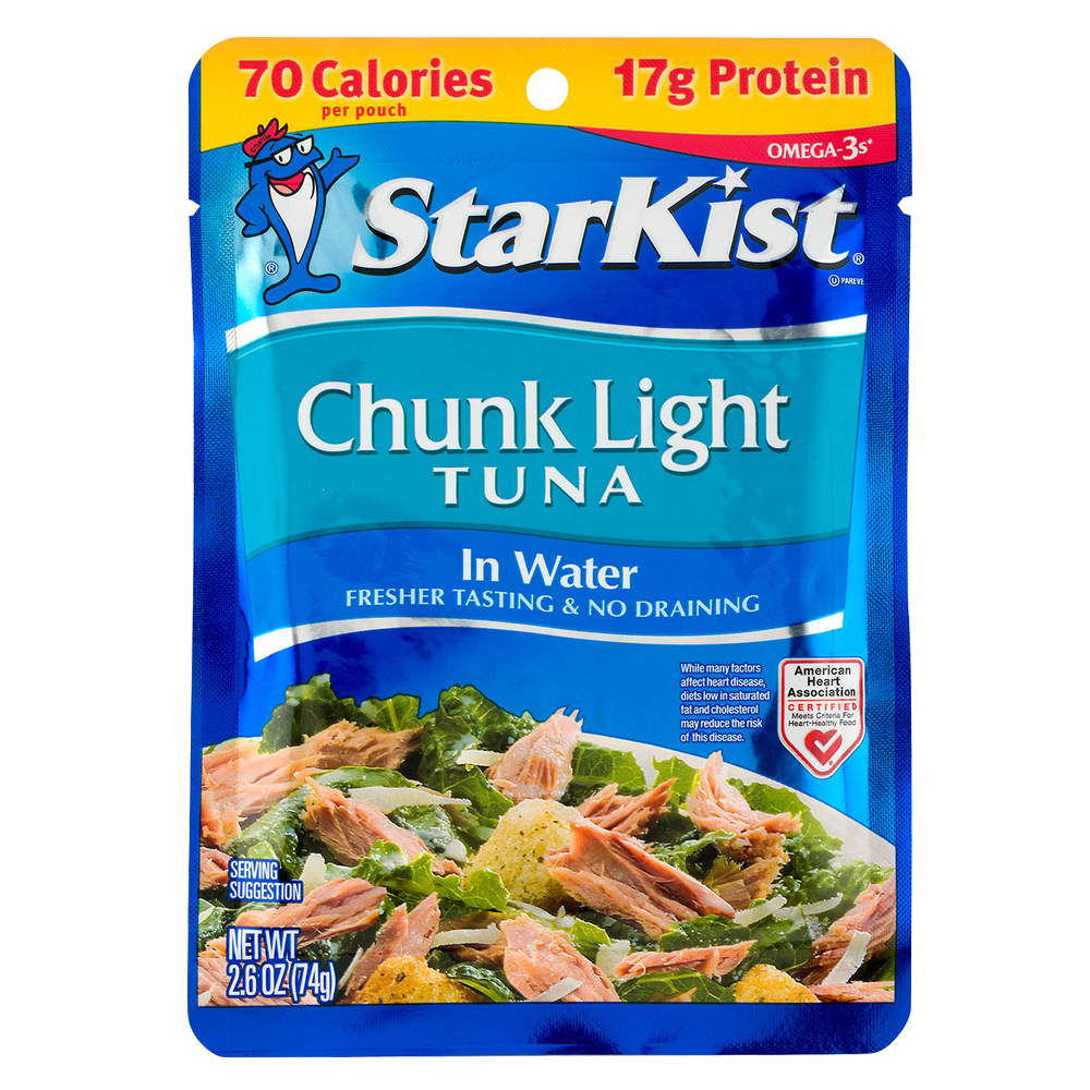 StarKist Chunk Light Tuna in Water Pouch 2.6oz - Delivered In As Fast ...