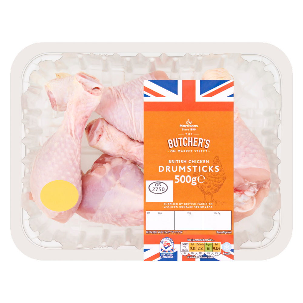 Morrisons British Chicken Drumsticks, 500g : Meat & Fish fast delivery ...