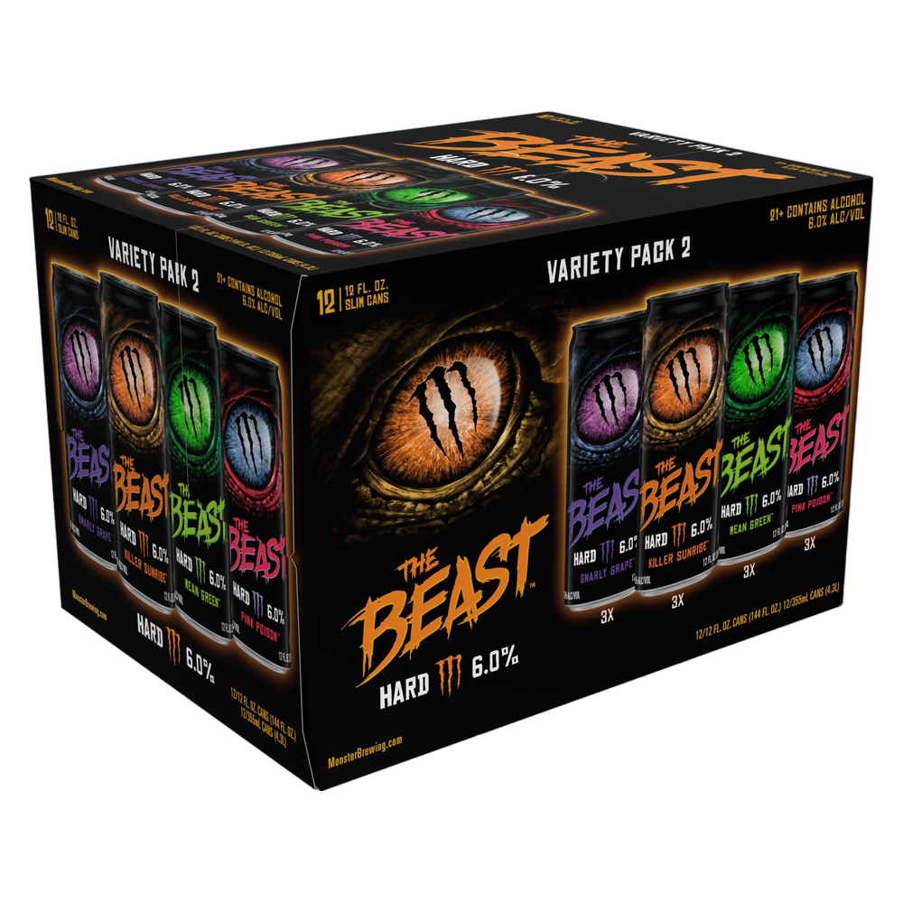 The Beast Unleashed Variety Pack #2 12pk 12oz Can 6% ABV - Delivered In ...