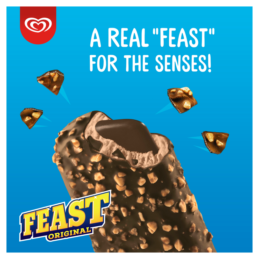 Feast Chocolate Ice Cream, 4 x 90ml : Ice Cream fast delivery by App or ...