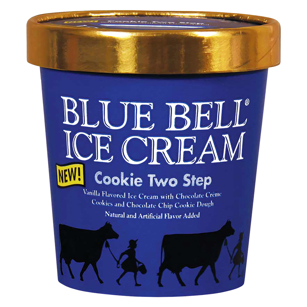 Blue Bell Cookie Two Step Ice Cream Pint - Delivered In As Fast As 15 ...