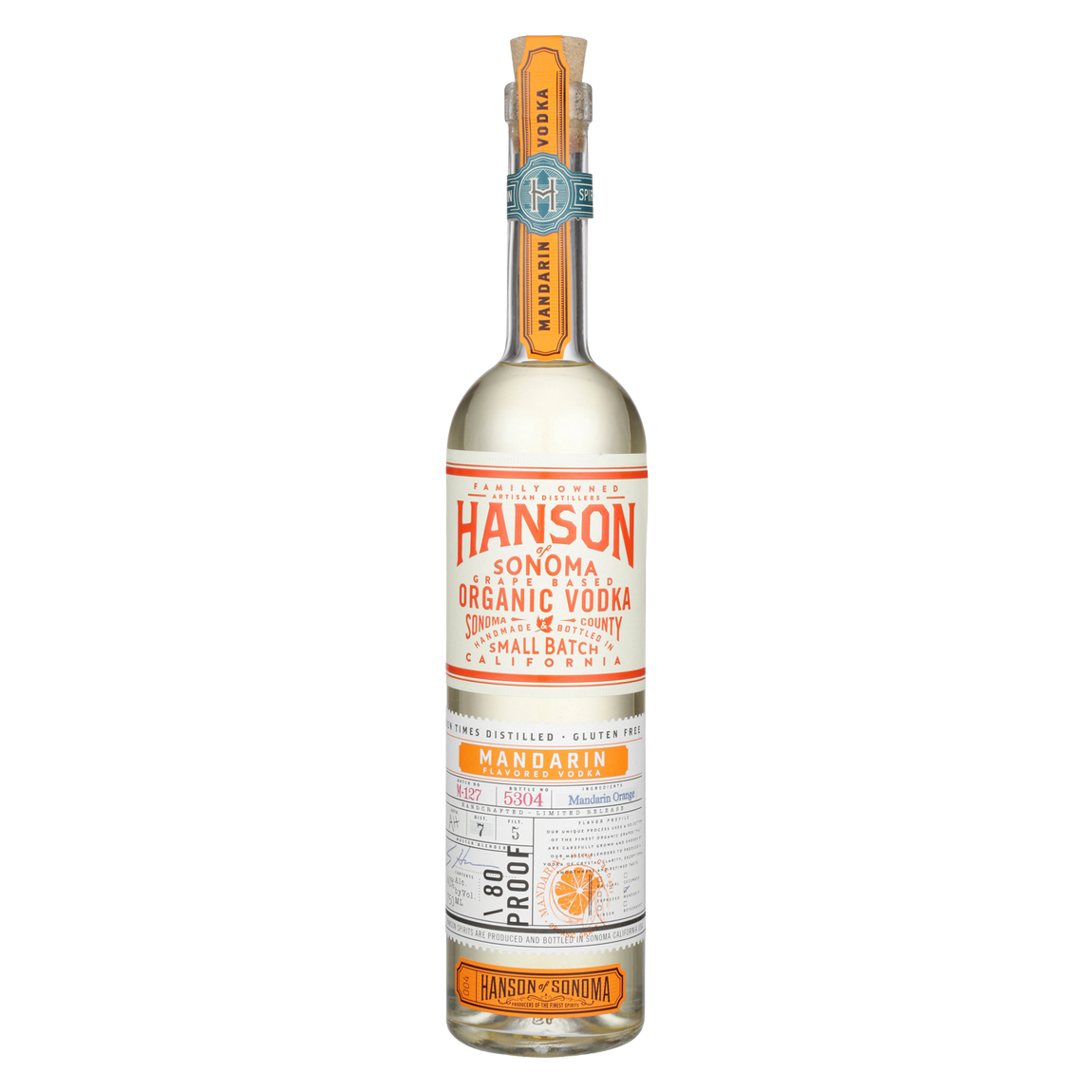 Hanson Organic Mandarin Vodka 750ml : Alcohol fast delivery by App or ...