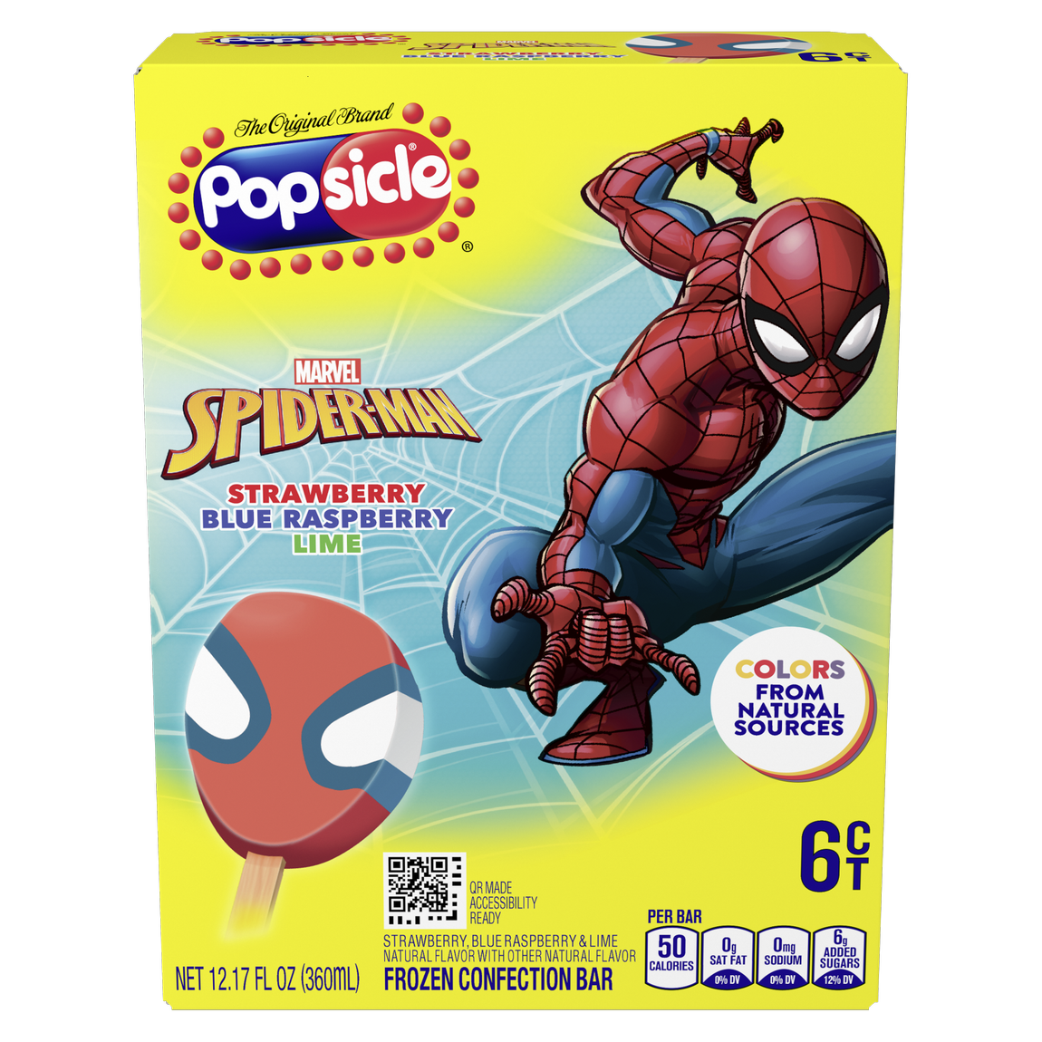Popsicle Spider-Man Frozen Bars 6ct - Delivered In As Fast As 15 ...