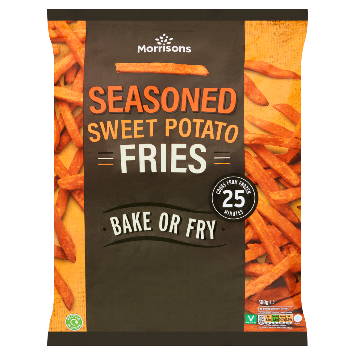Morrisons Sweet Potato Fries, 500g : Frozen fast delivery by App or Online