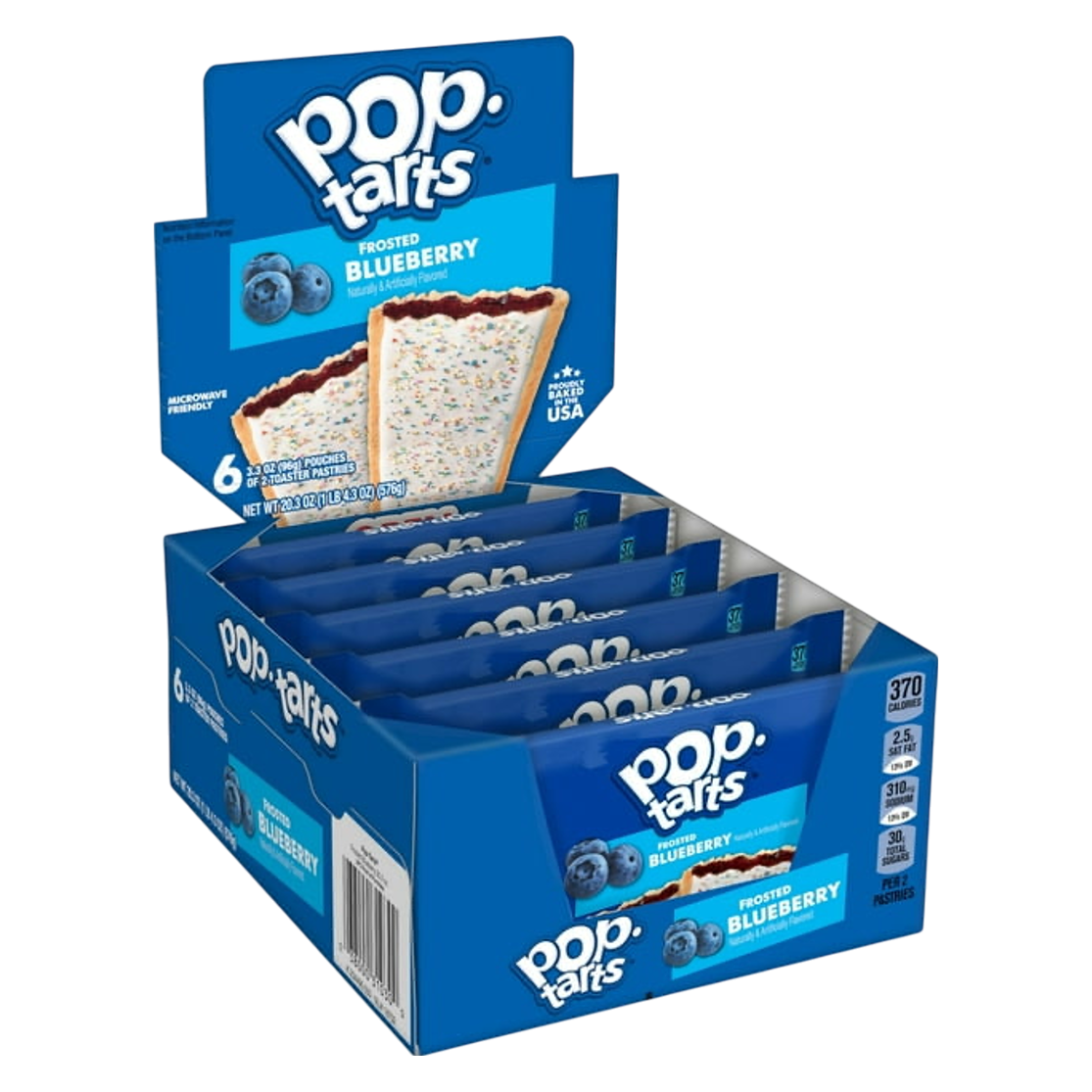 Pop-Tarts Frosted Blueberry Breakfast Toaster Pastries, 6 cT ...