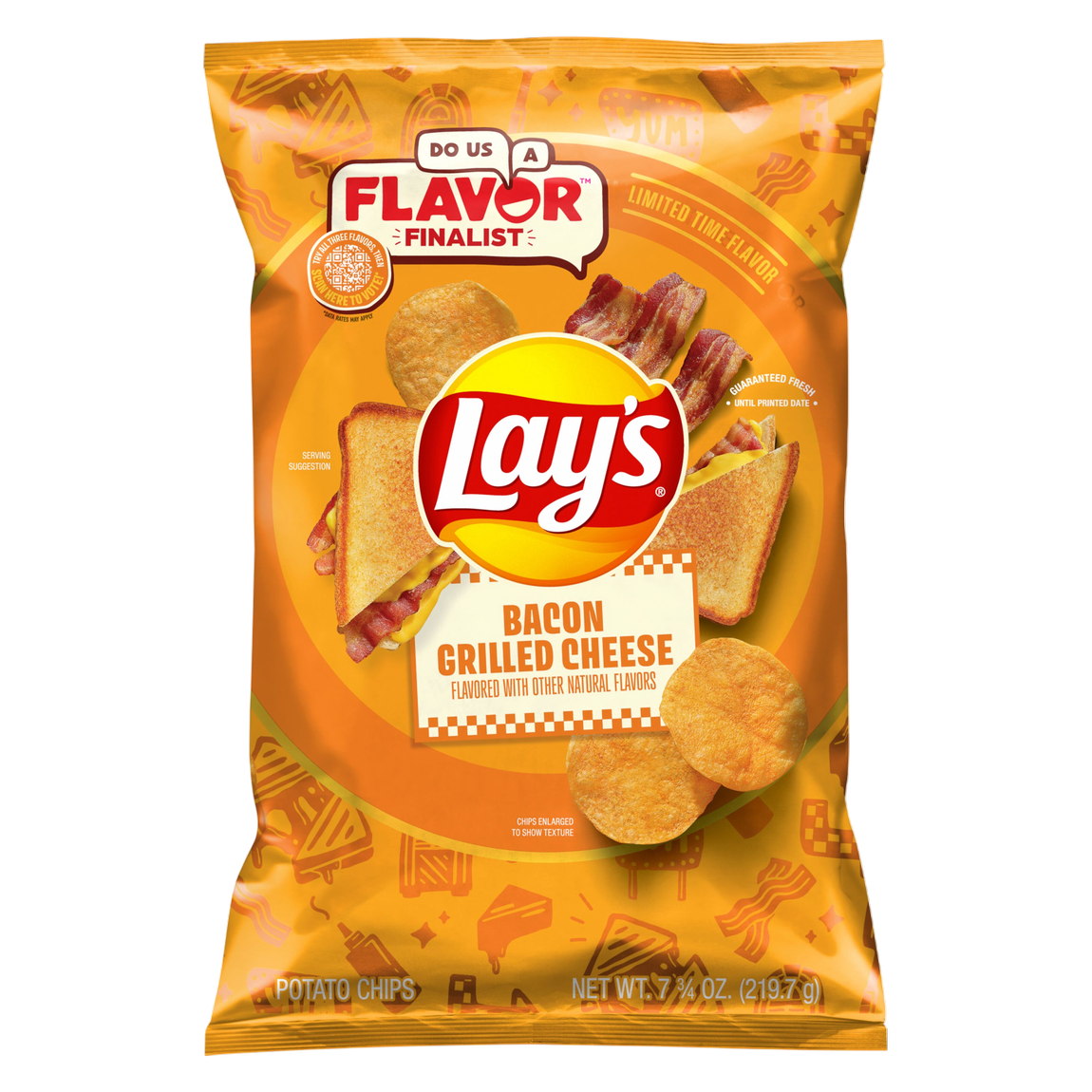 Lay's Potato Chips Bacon Grilled Cheese 7.75oz - Delivered In As Fast ...
