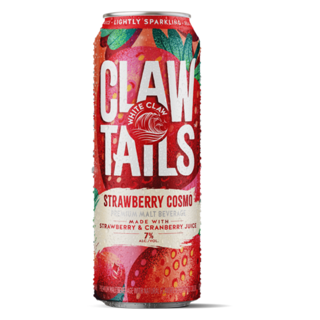 White Claw Clawtails Strawberry Cosmo 19.2oz Can 7% ABV - Delivered In ...