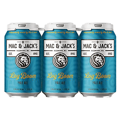 Mac & Jack's Brewing Log Boom Pale Ale 6pk 12oz Can - Delivered In As ...